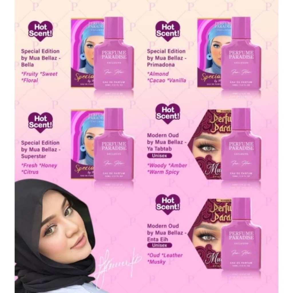 🎉PARADISE NEW PERFUME MUA BELLAZ (30ML) -YA TABTAB -Superstar ...