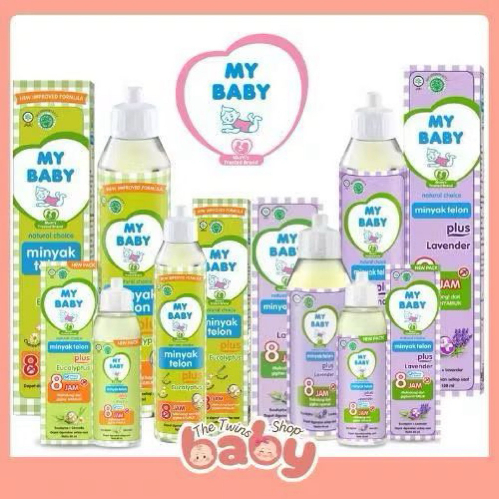 MY BABY Minyak Telon Plus Eucalyptus dan Lavender Minyak Bayi Anti ...