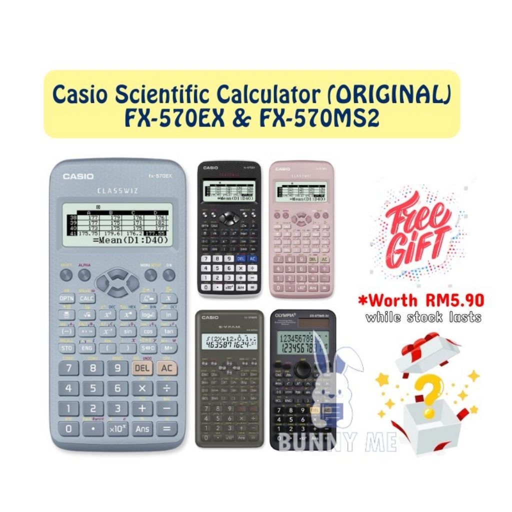 ORIGINAL CASIO SCIENTIFIC CALCULATOR CLASSWIZ FX-570EX / FX-570MS (2ND ...