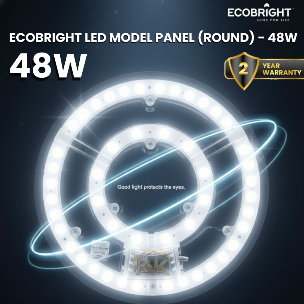 ECOBRIGHT LED Model Panel (Round) 6500K ( DAYLIGHT)- 48W - EB-MD4800 ...