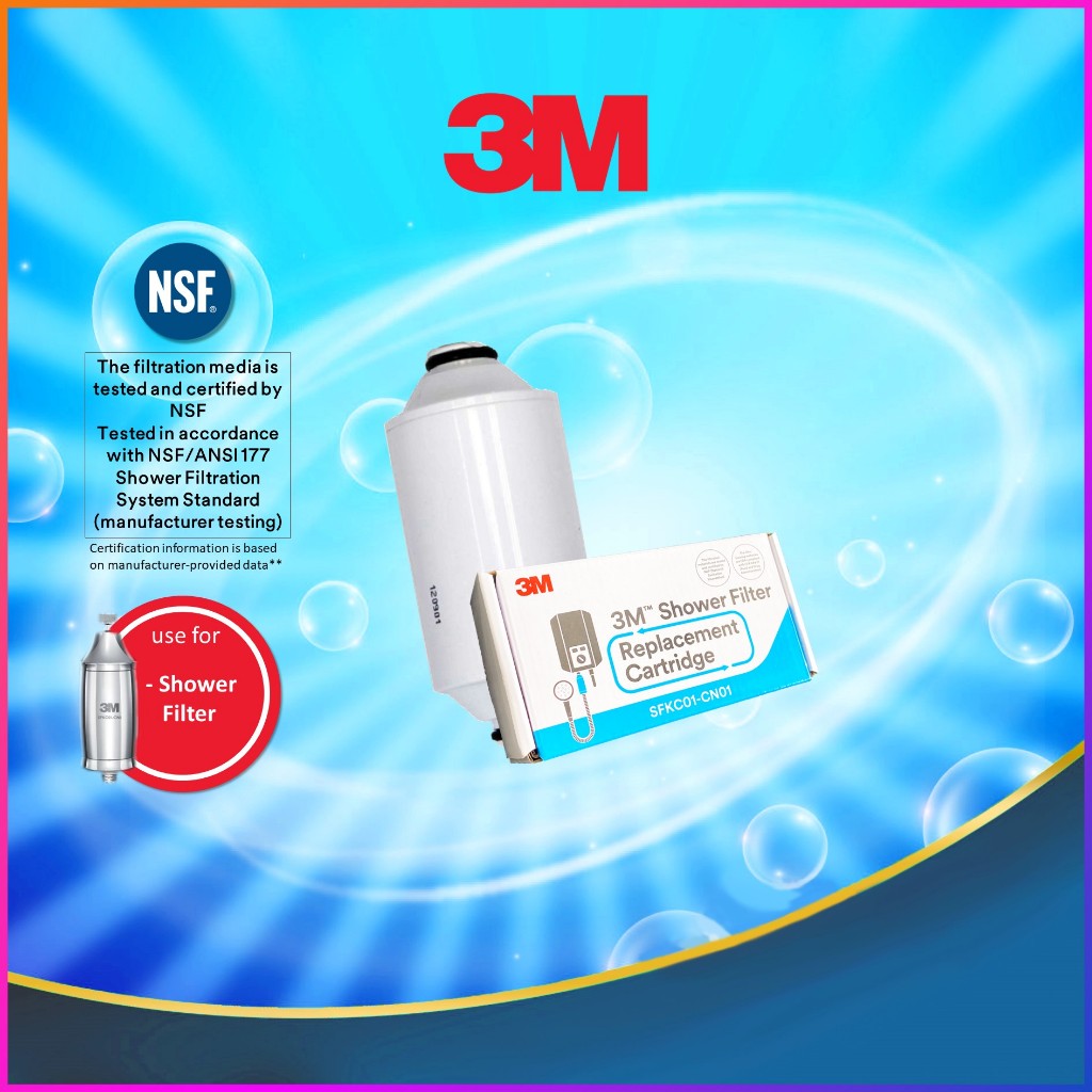 3M™ Shower Filter Replacement Cartridge C-SFKC01-CN1 for Shower Filter ...