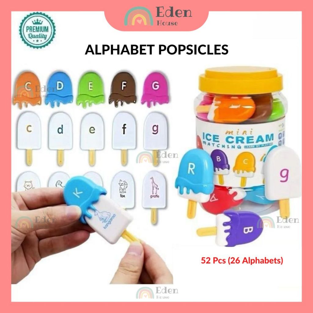 ABC Ice Cream Toys ABC Toys Alphabet Toy Mainan ABC 123 Kanak Kanak ...