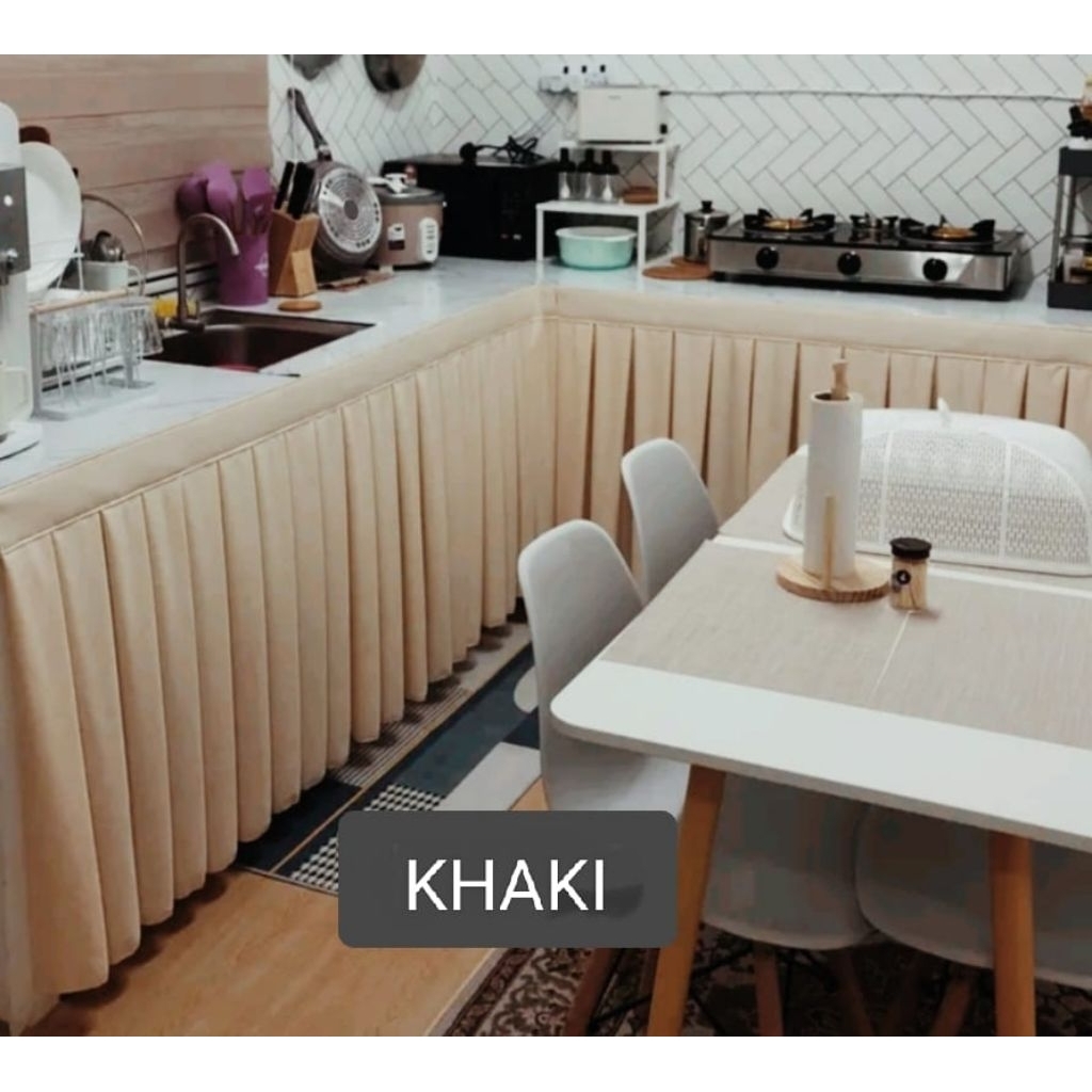 Skirting Table Top/Sinki Velcro Exclusive material TEBAL (BUKAN Jersey ...