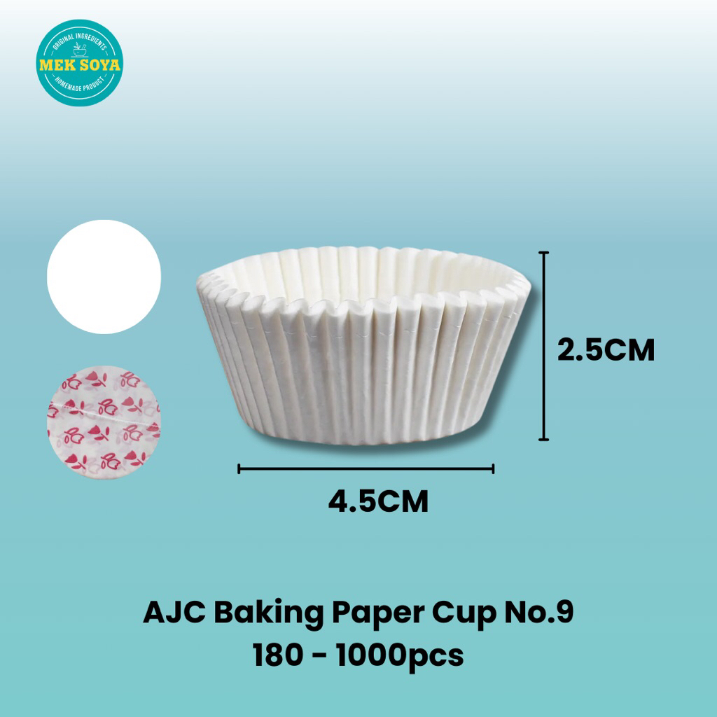 AJC Paper Baking Cup Repacked Size No.9 / Cawan Pembakar Kertas AJC ...