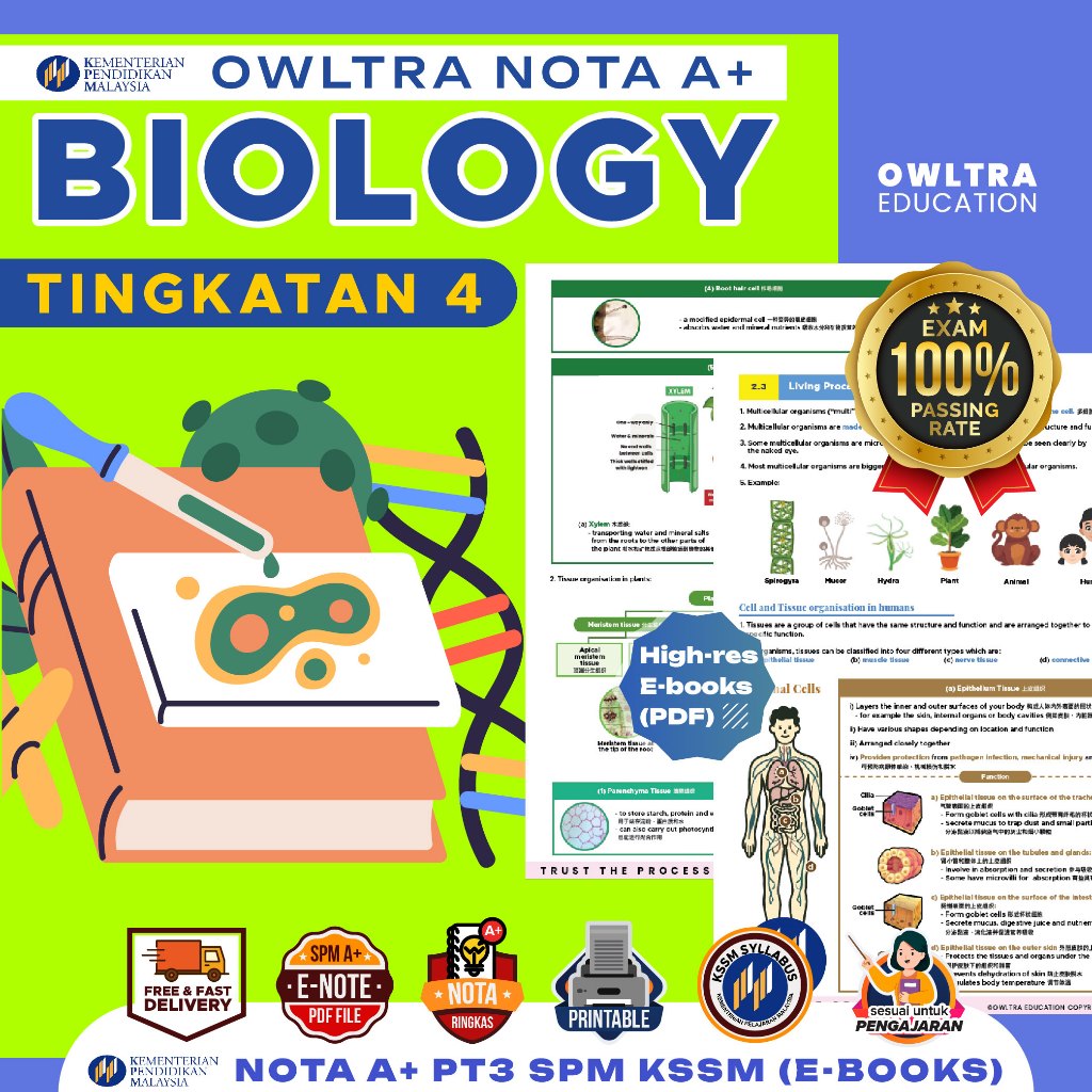 (PDF) Biology Nota SPM Tingkatan 4 KSSM Buku Rujukan A+ (with BC ...