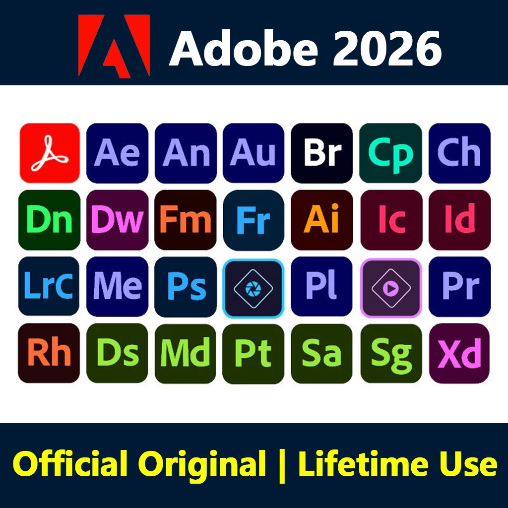🔥👑Adobe 2026-2025 Acrobat Illustrator Photoshop Lightroom Latest ...
