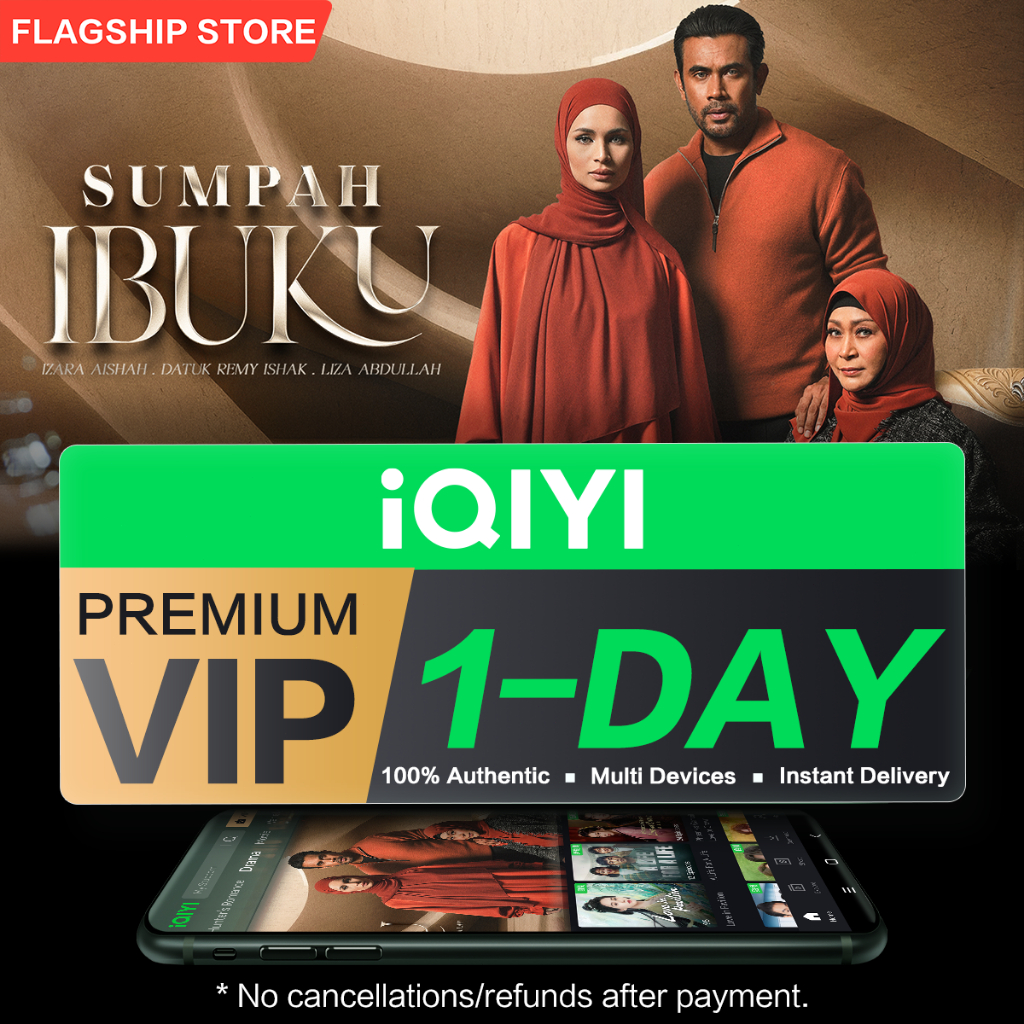 (E-Voucher) iQIYI VIP 1-Day Premium VIP, 4K Clarity + Skip Ads for ...