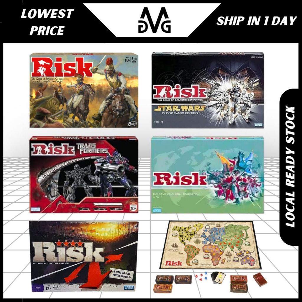 RISK Board Games Card Games for Kids Family Friends Adult Party Game ...