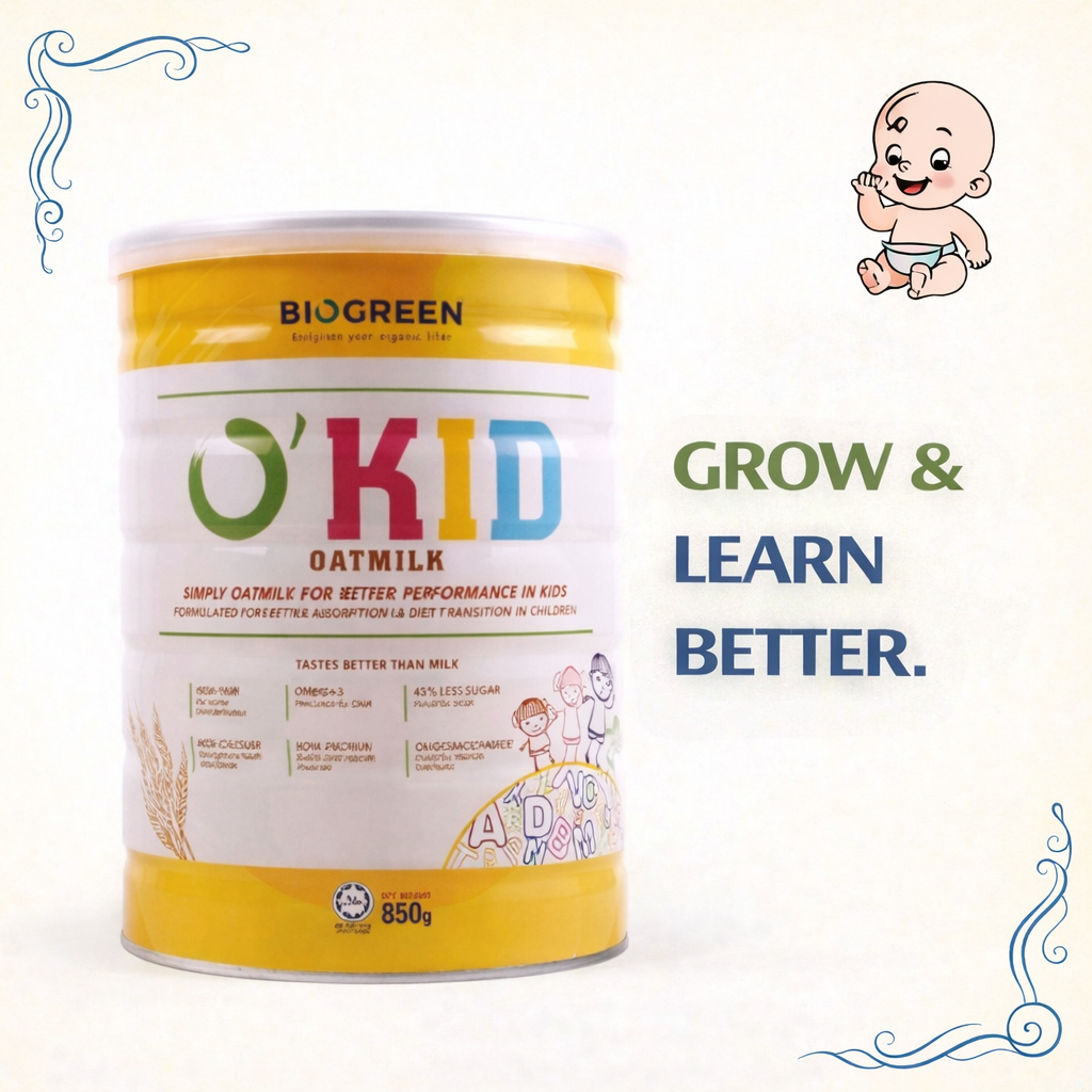 Exp 6/2028 BIOGREEN Okid Oatmilk 850g - Vegetarian Oat Milk Powder ...