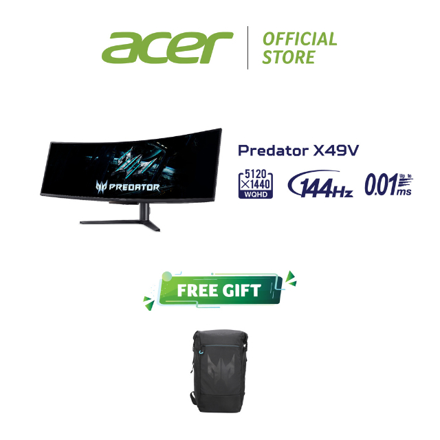 ACER PREDATOR X49V / X49 VGAMING MONITOR (49‘’/OLED/DWQHD 5120x1440 ...