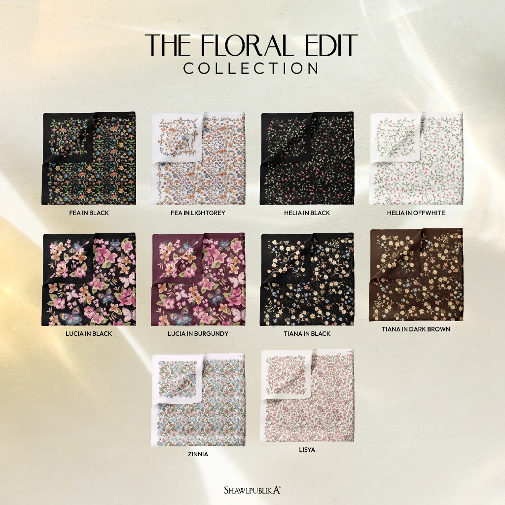SHAWLPUBLIKA THE FLORAL EDIT COLLECTION COTTON SCARVES | Shopee Malaysia