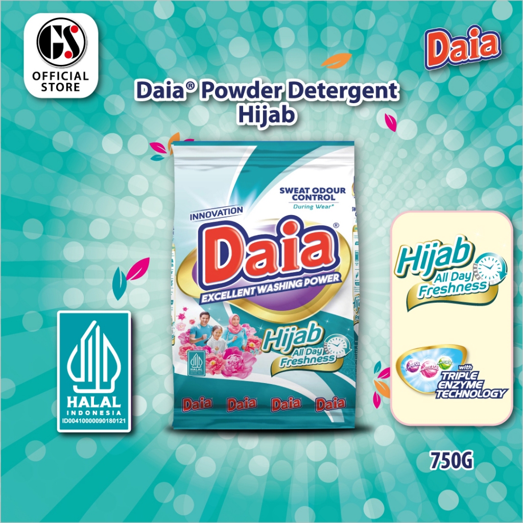 DAIA Powder Detergent Fresh Hijab 750g | Shopee Malaysia