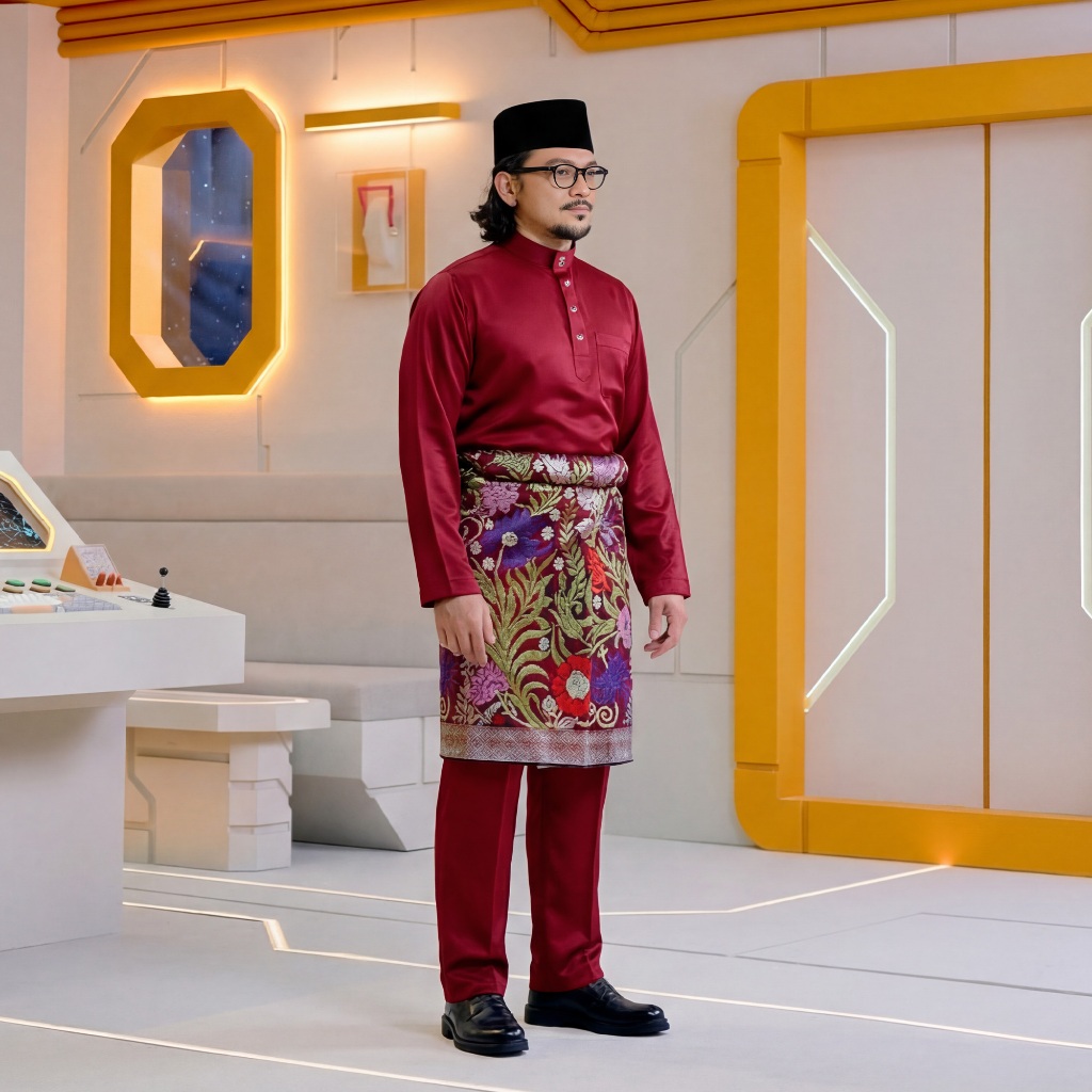 Baju Melayu Bulan Bintang - Tailored Fit - Tema Merah/Pink [NEW 2026 ...