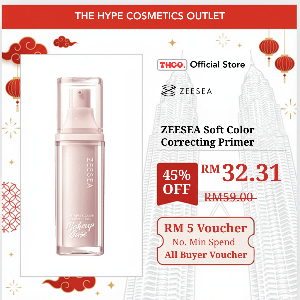 [THCO] ZEESEA Soft Color Correcting Primer 滋色柔幻调色隔离霜M 东南亚版 | Shopee ...