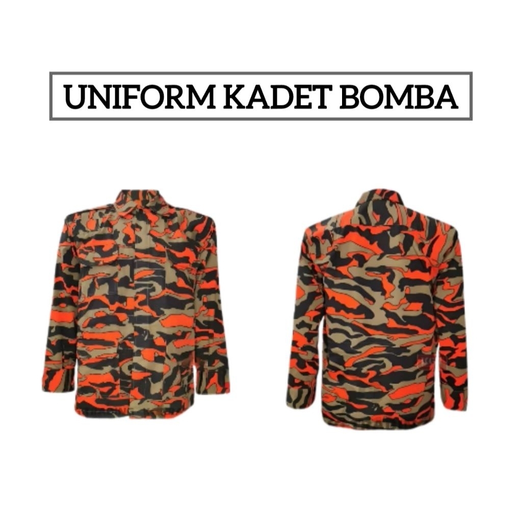 BAJU UNIFORM/CELORENG KADET BOMBA/SELUAR KADET BOMBA ( SEKOLAH MENENGAH ...