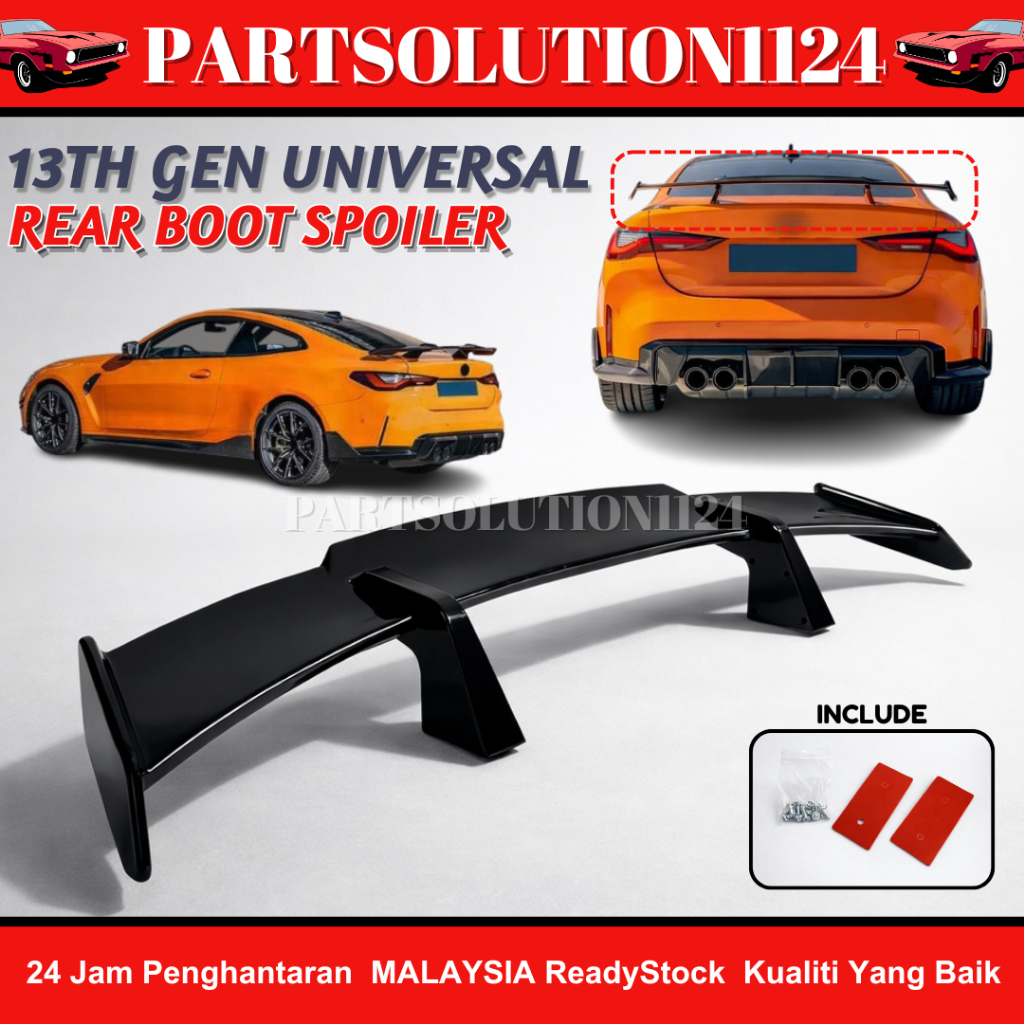 13TH GEN UNIVERSAL SPOILER REAR BOOT SPOILER FOR SEDAN | Shopee Malaysia