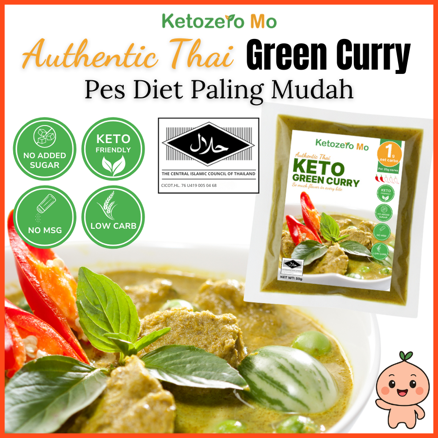 Green Curry Paste 50g Pes Kari Hijau Thai Asli Keto Friendly Low Carb ...