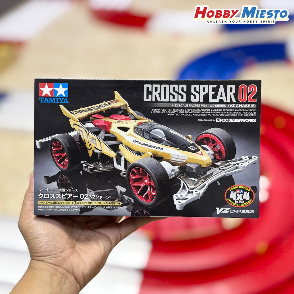 Tamiya 18104 Cross Spear 02 (VZ Chassis) (Mini 4WD) | Shopee Malaysia