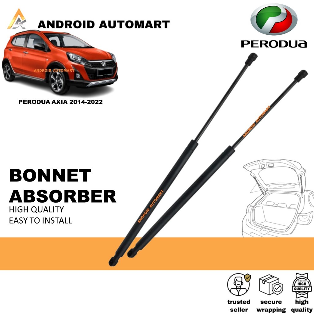 ORIGINAL PERODUA AXIA 2014-2022 (No Bracket/Got Bracket) Rear Bonnet ...