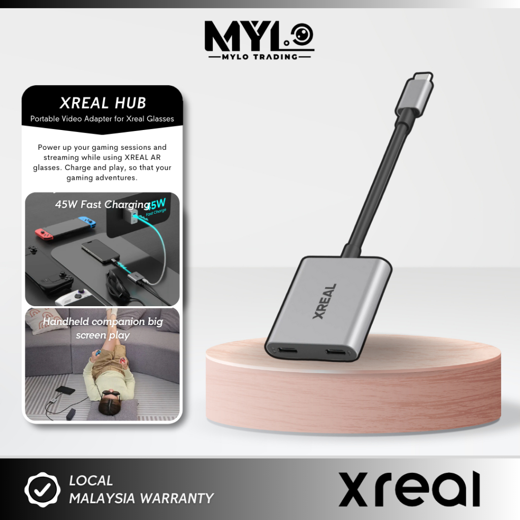 (READY STOCK) - XREAL Hub Portable Video Adapter for Xreal Glasses ...