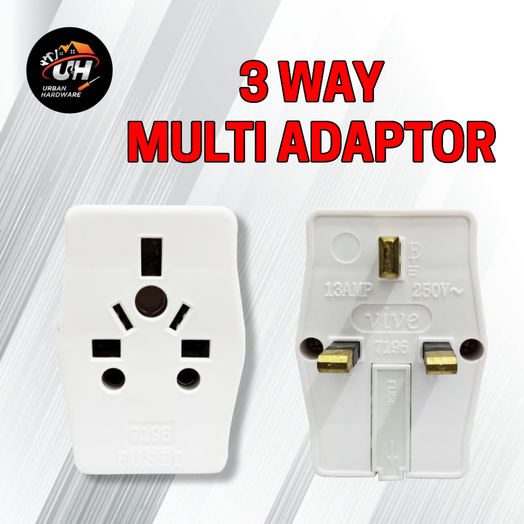 13A MULTI 3 WAY ADAPTOR (100894) | Shopee Malaysia