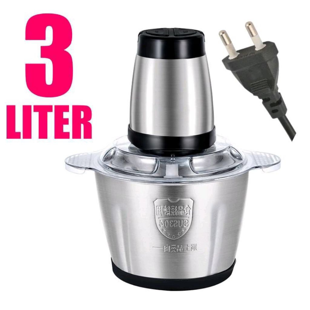 2L/3L Stainless Steel Electric Meat Mincer Chopper Food Processor ...