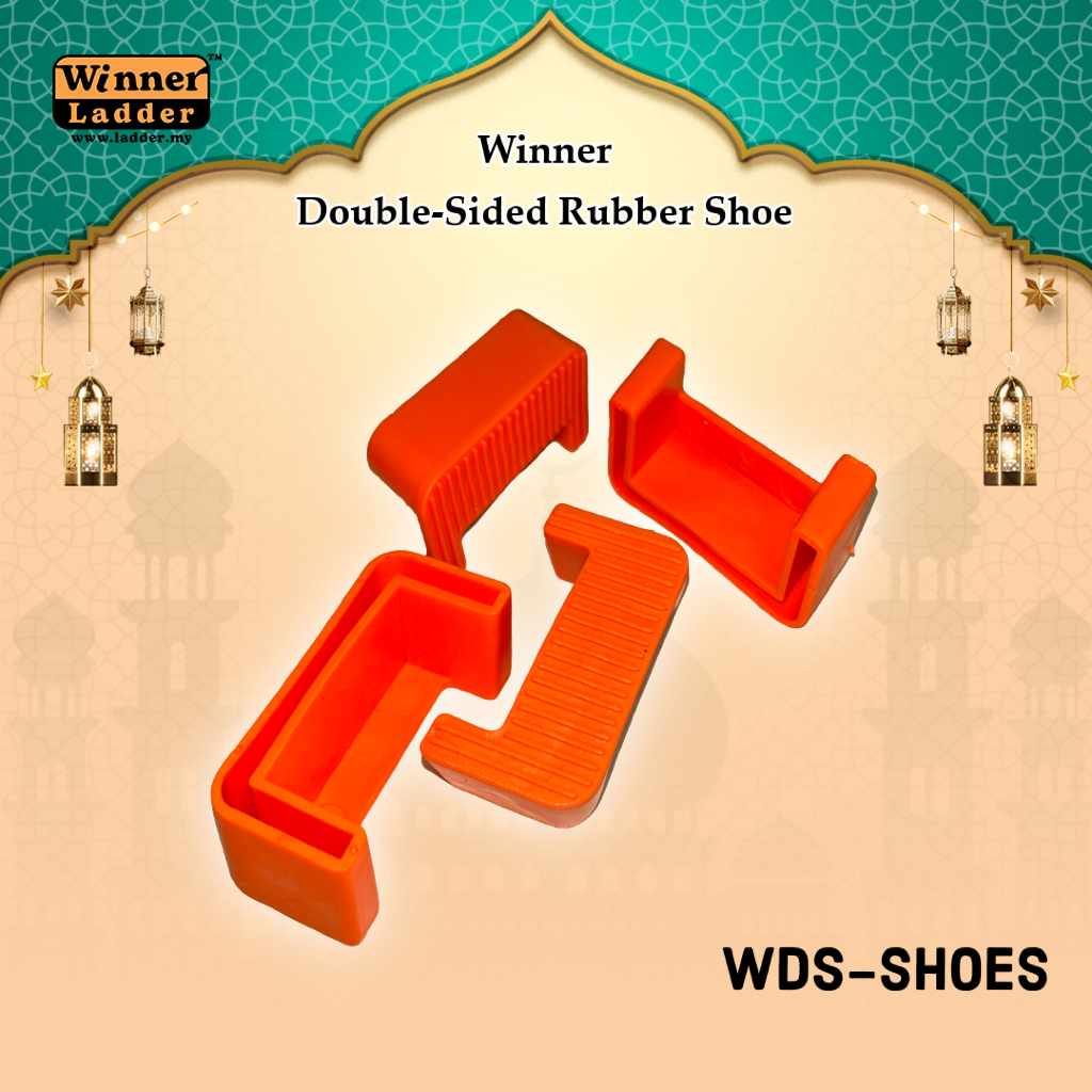 Winner Ladder Double Sided Ladder Rubber Shoes - 1 Set -4 pcs | Shopee ...