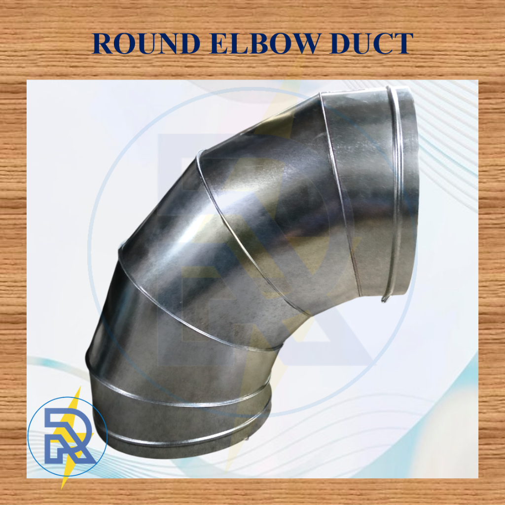 R-Electric GI Saluran Udara Bulat 90 Darjah / Round Elbow Duct / 90 ...