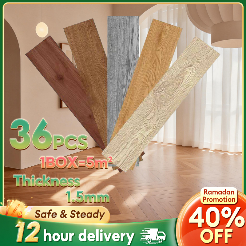 Vinyl Flooring 2mm PVC Floor sticker Waterproof Self Adheslve Home ...