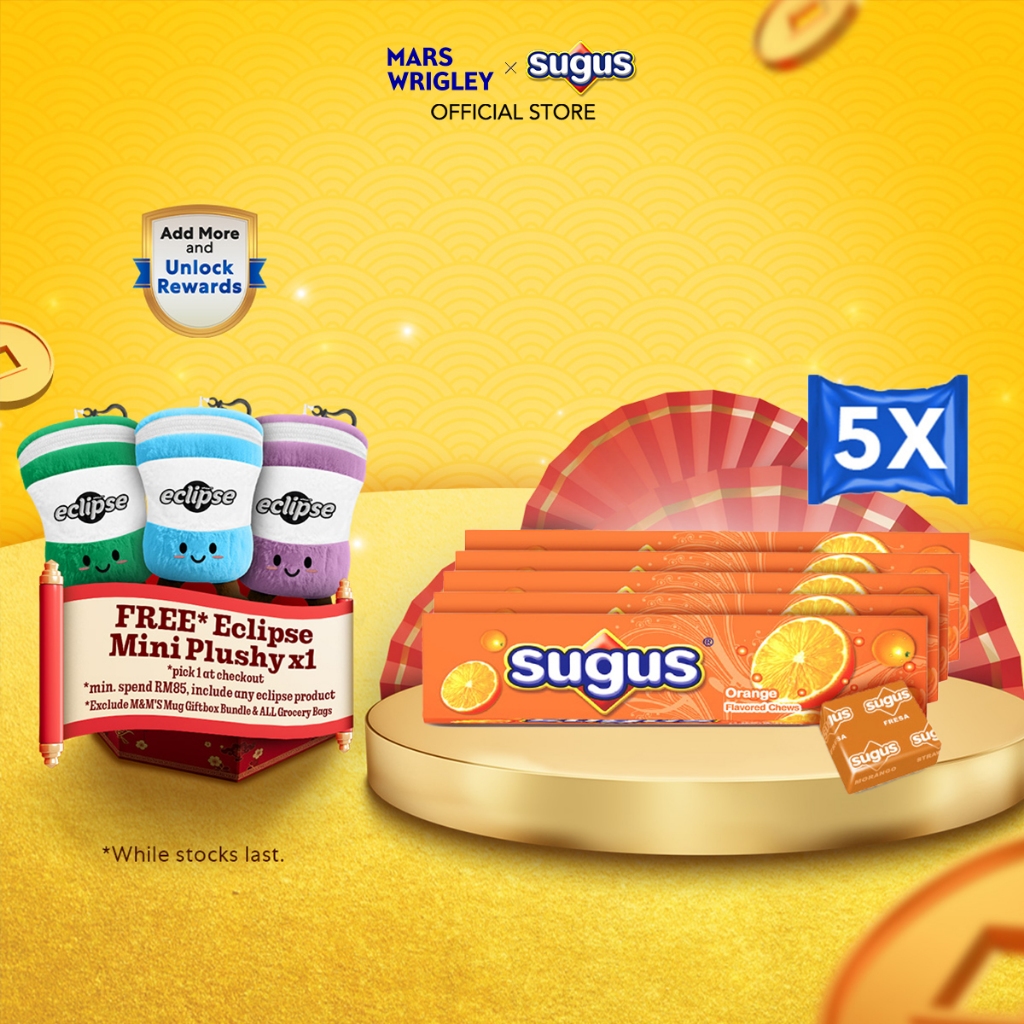 [Bundle of 5] Sugus Orange Bundle 30g x 5 Chewy Candy / Fruity / Snacks ...