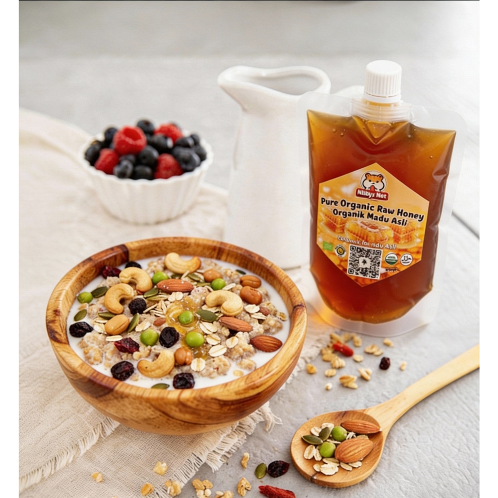 Healthy Overnight Oats Set - Rolled/Instant Oats + Mixed Nuts & Fruits ...