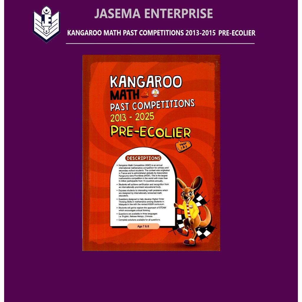 Kangaroo International Mathematics Past Competitions 2013-2025 Pre ...