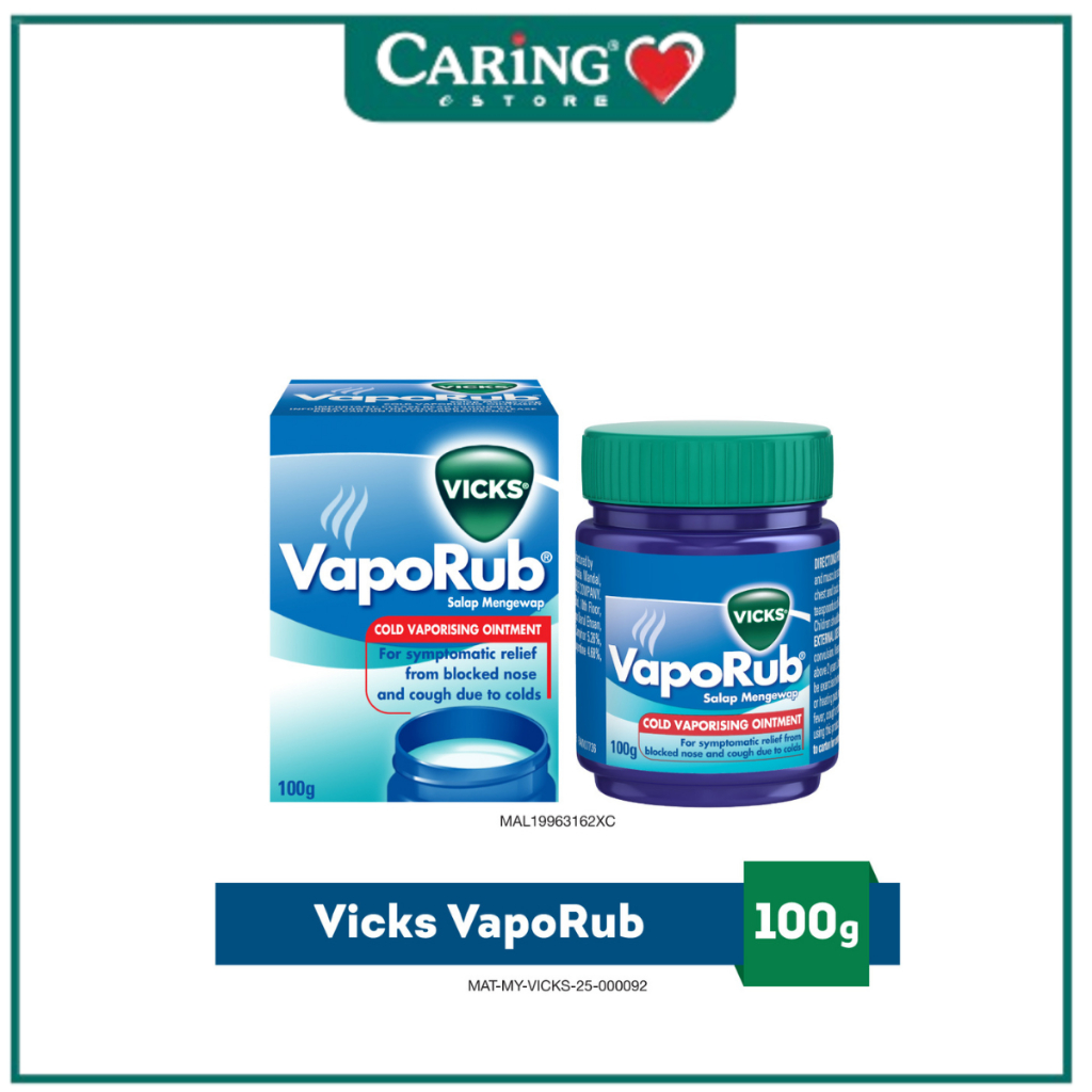 VICKS VAPORUB 100G (CARING PHARMACY) | Shopee Malaysia