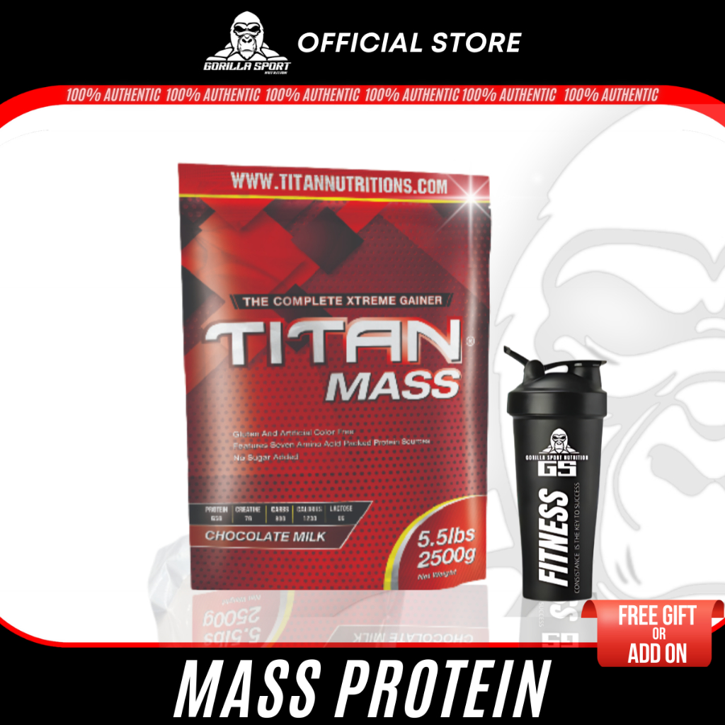 Titan Mass Protein Mass Gainer Bulking Naik Berat Badan Mass Susu ...