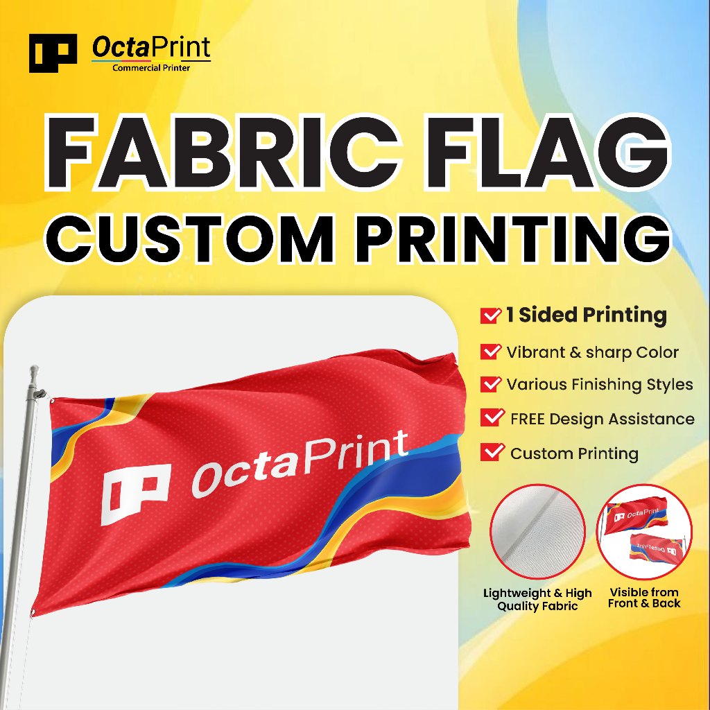 [Fast Shipping] BENDERA CUSTOM Printing Flag Full Color (OWN DESIGN ...