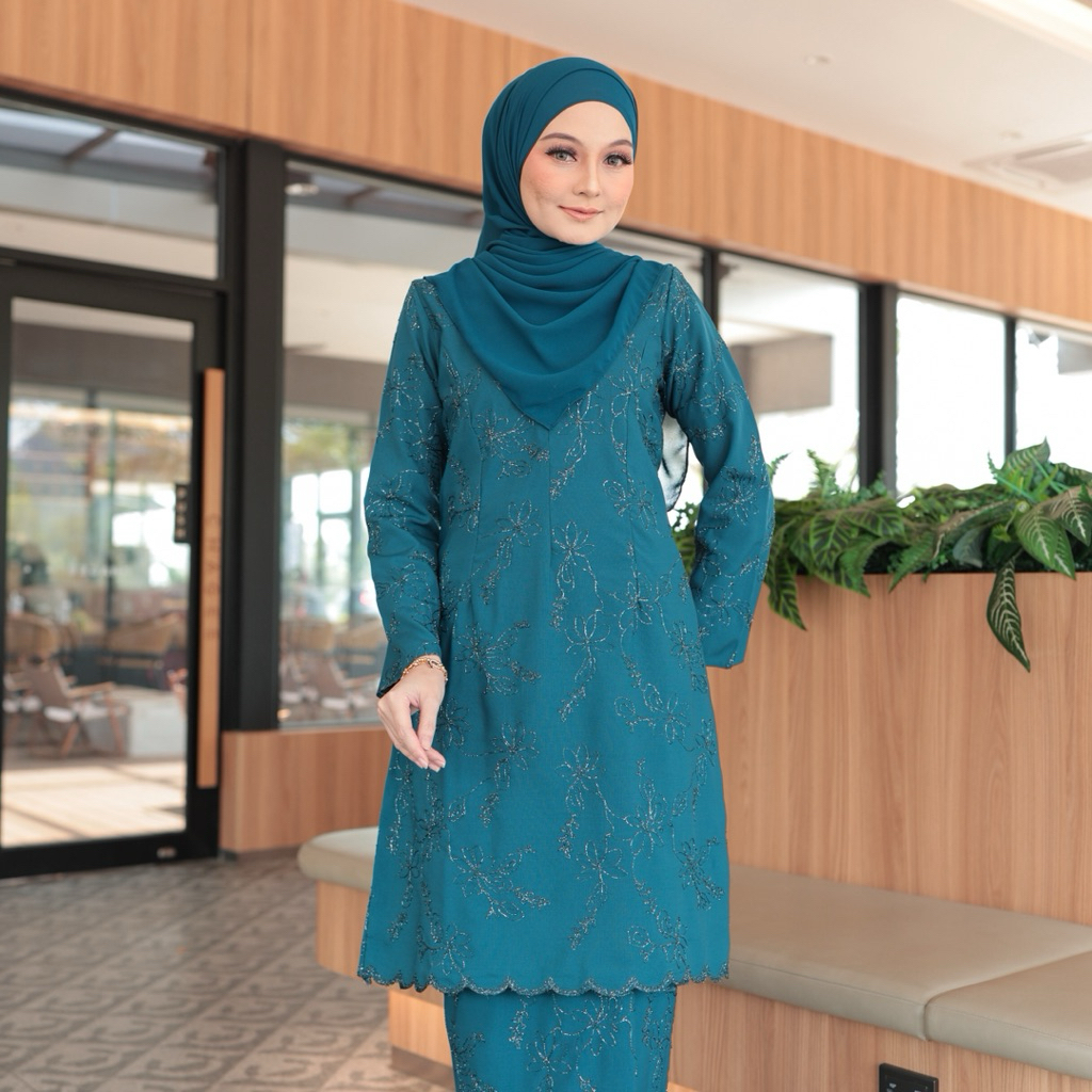 [READY STOCK] JUWITA KURUNG RIAU SULAM EMBROIDERY | FULL EMBROIDERY ...