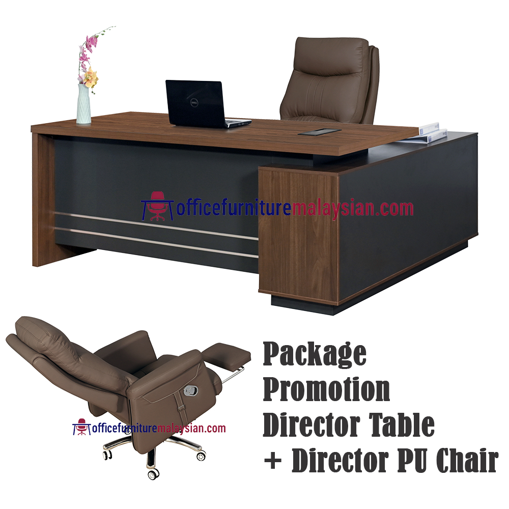 Director Office Table / Executive Table / L Shape Table / Meja Pejabat ...