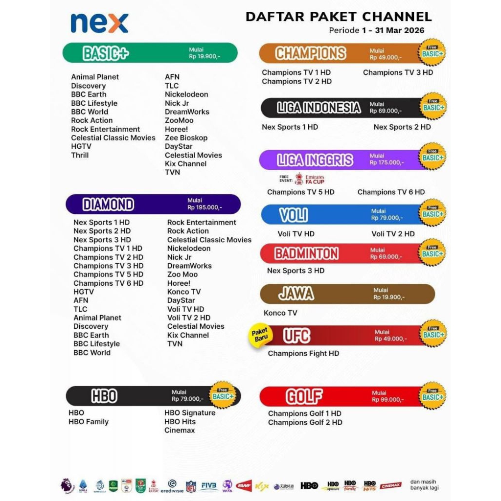 TOP-UP NEX PARABOLA (KUNING/MERAH/HITAM/HIJAU/BIRU/PUTIH/COMBO ...