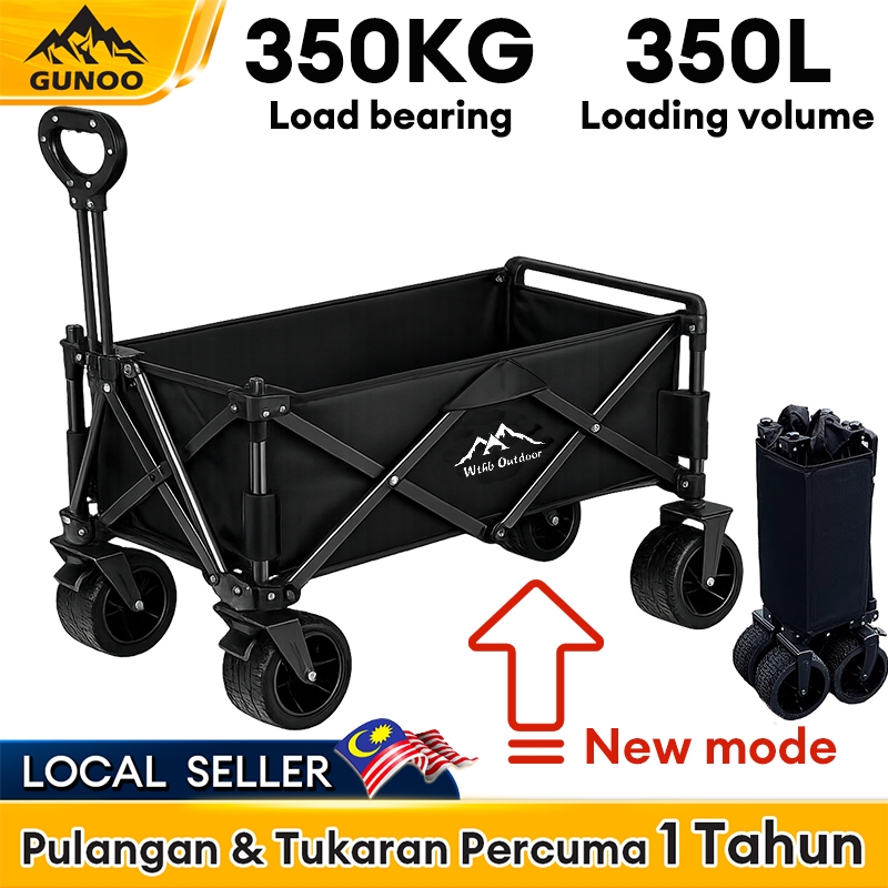 WTHB 400L Camping Wagon Trolley Foldable Outdoor Cart Heavy Duty 400KG ...