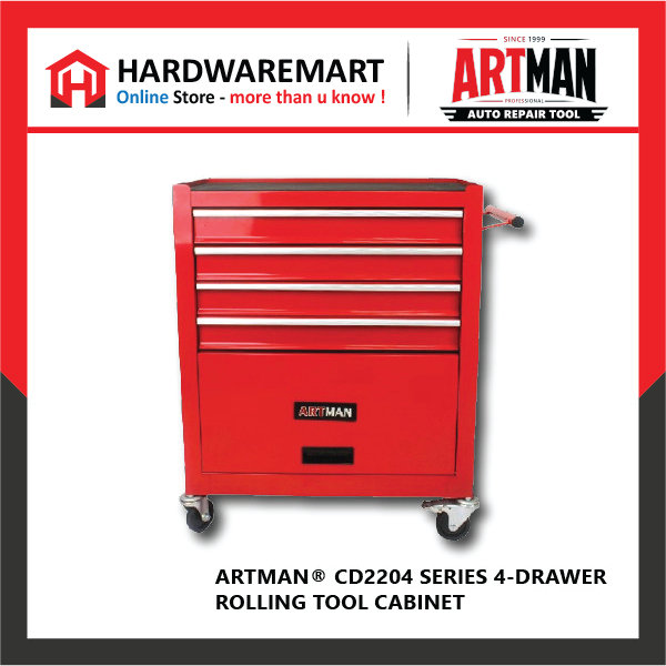 ARTMAN CD2204 4 DRAWER TOOL CABINET (RED / BLUE / BLACK) | Shopee Malaysia
