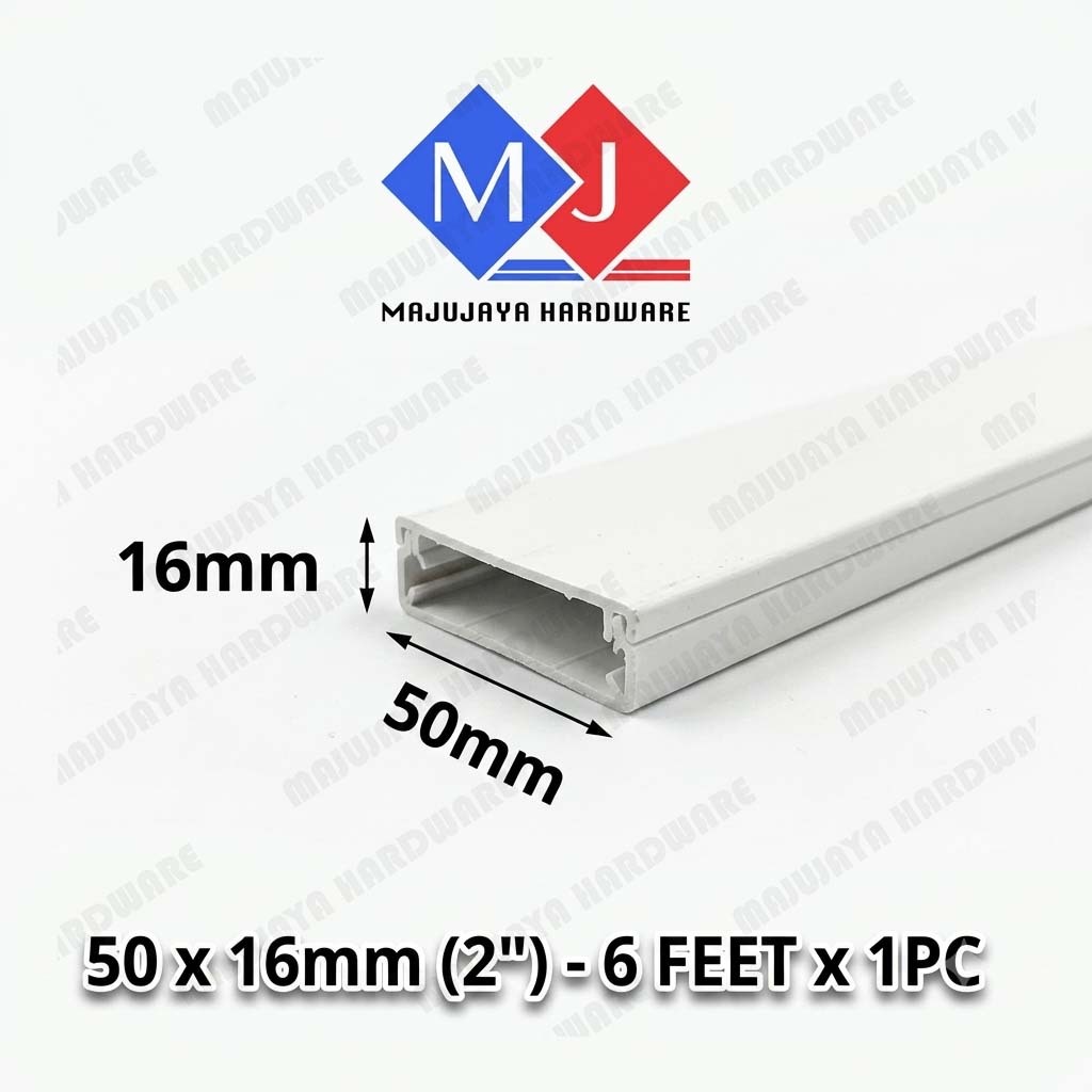 6FT PVC Wiring Casing Electrical Casing Trunking Wire Casing Elektik ...