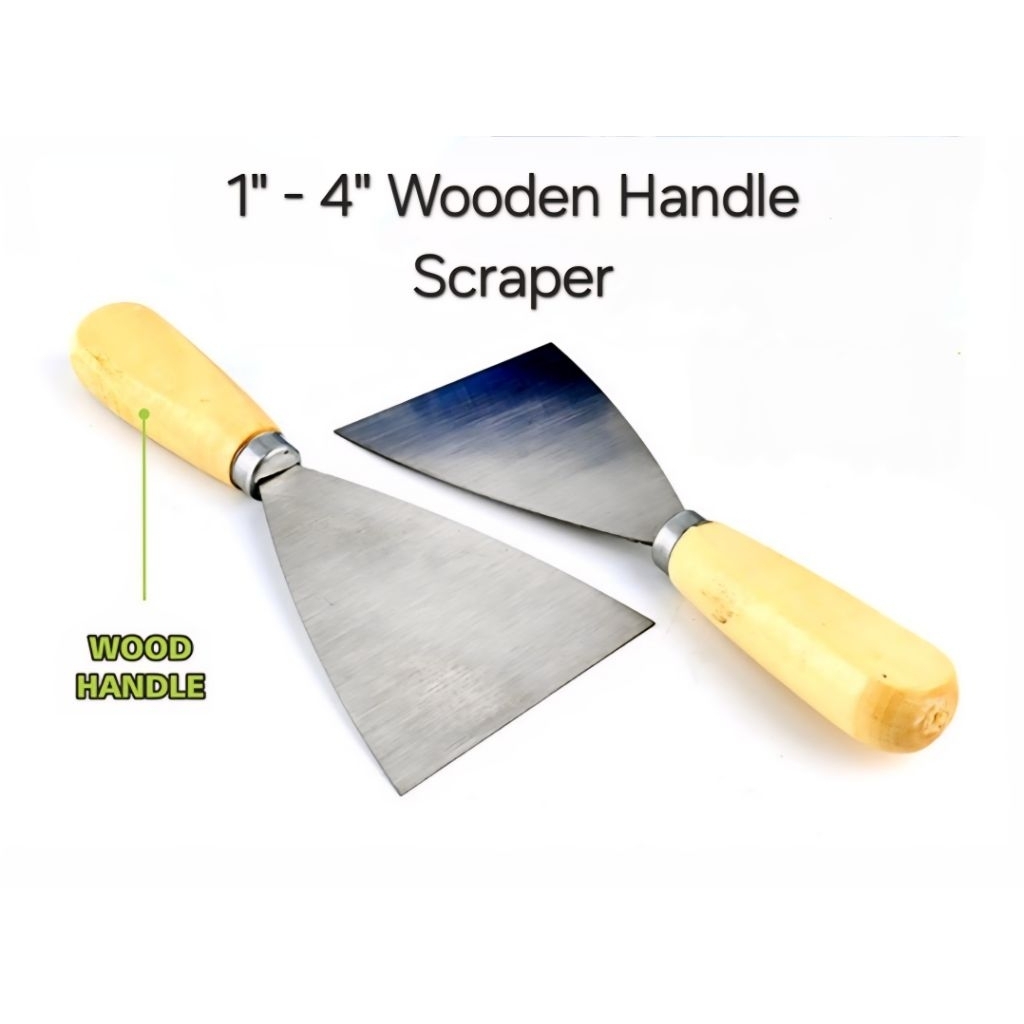 (1Pc) 1" - 4" Wooden Handle Scraper | Shopee Malaysia