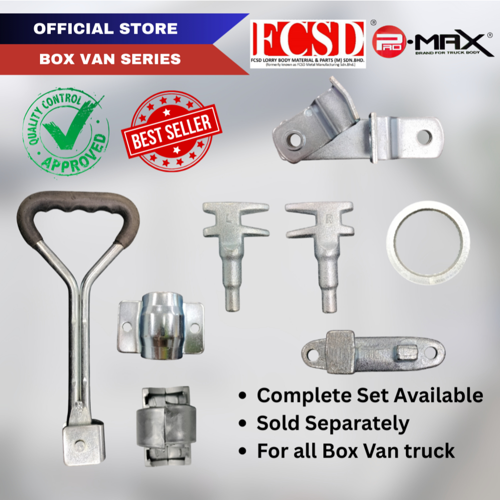 BL-001 Lorry Truck Box Van Steel Door Lock Part / Kunci Pintu Lori Trak ...