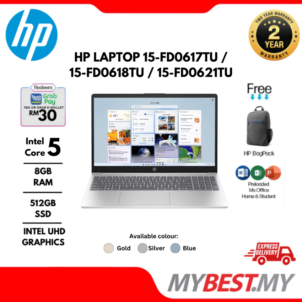 [New] HP Laptop 15-fd0617TU / 15-fd0618TU / 15-fd0621TU ( 15.6'' FHD ...