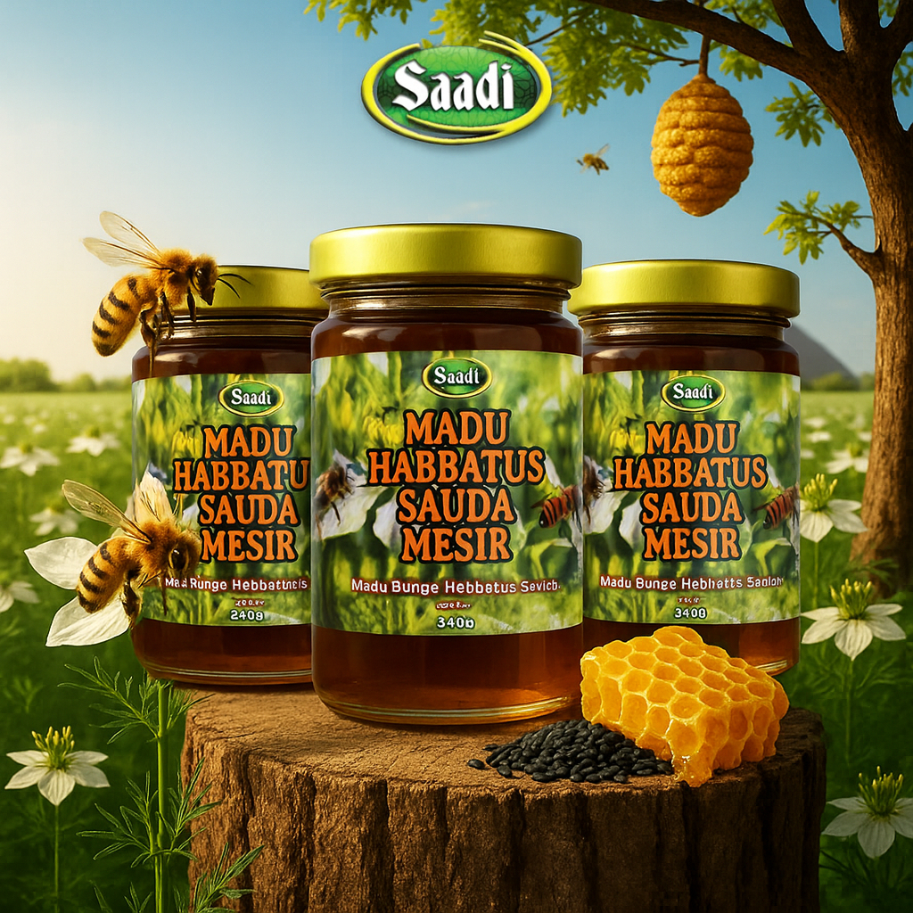 COMBO 3 MADU BUNGA HABBATUSSAUDA ORIGINEL (MESIR) | Shopee Malaysia