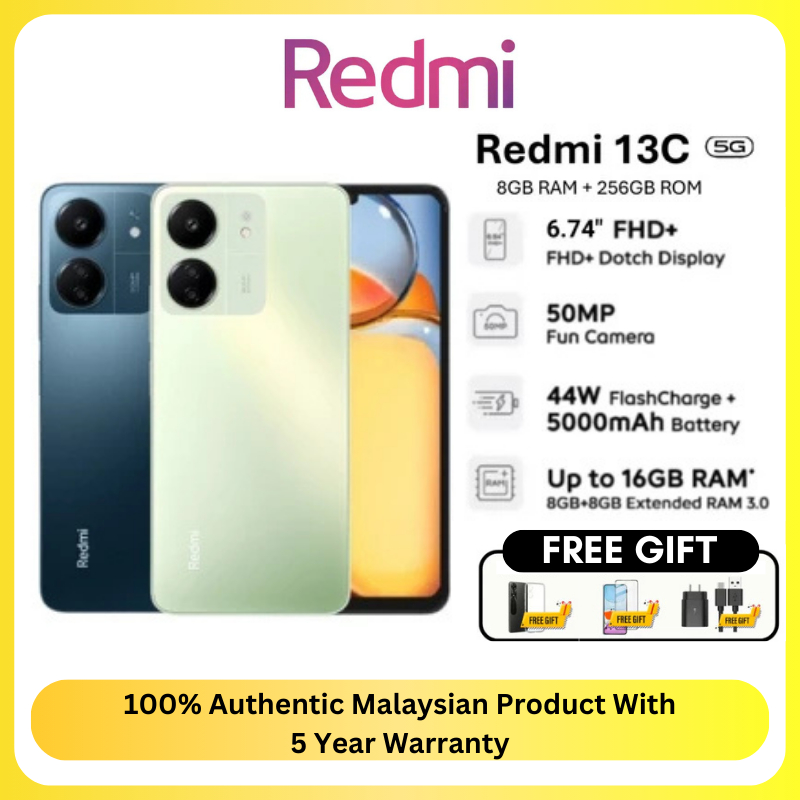 5-Year Warranty: Redmi 13C Pro 5G | 8GB+256GB | 6.74-inch 90Hz Display ...