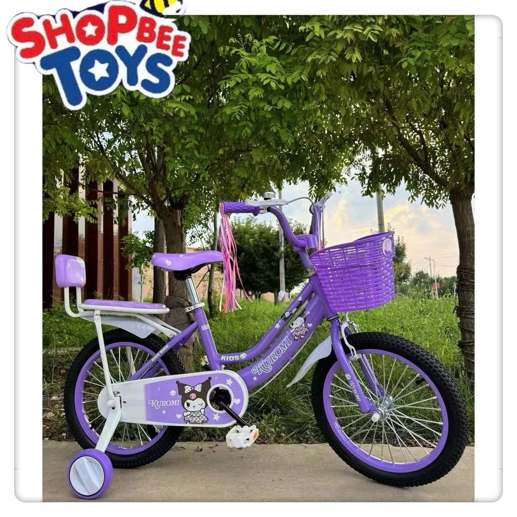 kuromi basikal,12-20inch,pink,purple,kids bike,basikal famous merdeka choose 2025 kuromi bicycle ...