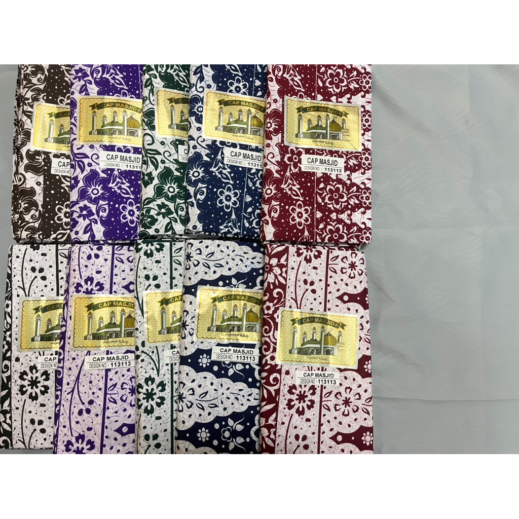 PKL 🆕Kain Batik Sembahyang / CAP MASJID / 2Meter Siap Jahit | Shopee ...