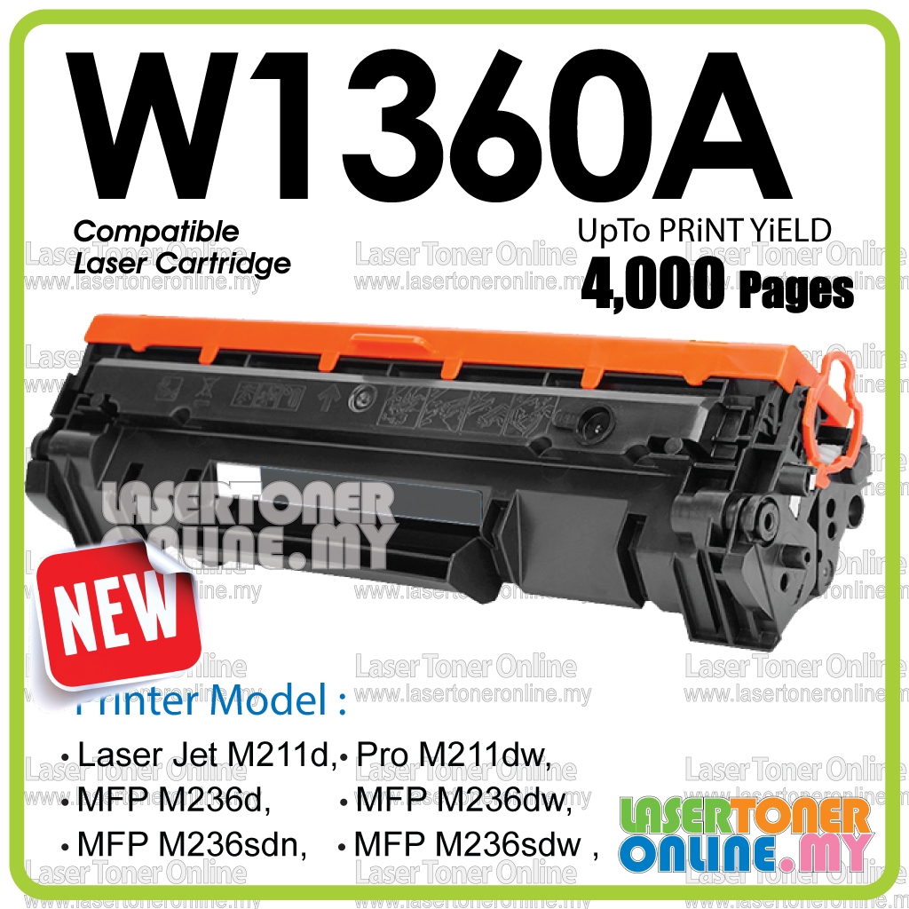Laser Toner Compatible to H* W1360A H*136A H* 136A for H* LaserJet ...