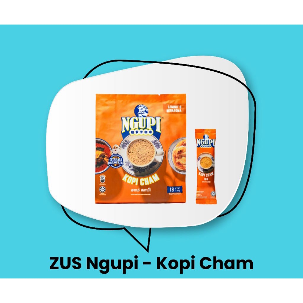 ZUS Ngupi - Kopi Cham Trial Pack / Loose Pack (1 Sachet) | Shopee Malaysia